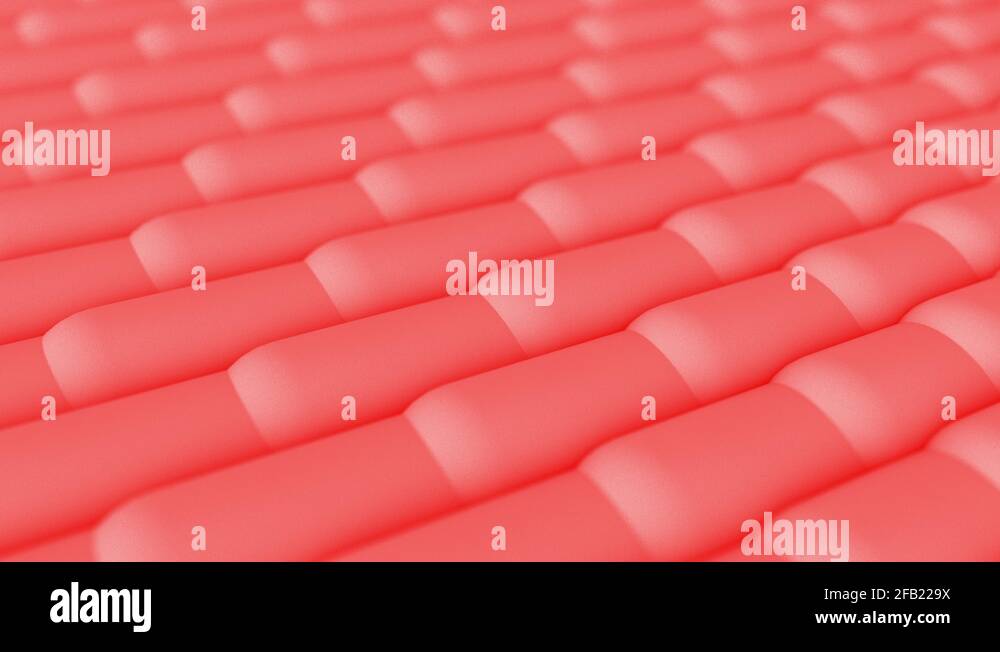 Abstract 3d red shapes background 4k animation. Computer render loop ...
