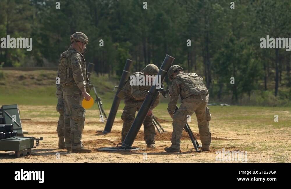 Mortar teams conduct live fire operation - 2018 Stock Video Footage - Alamy