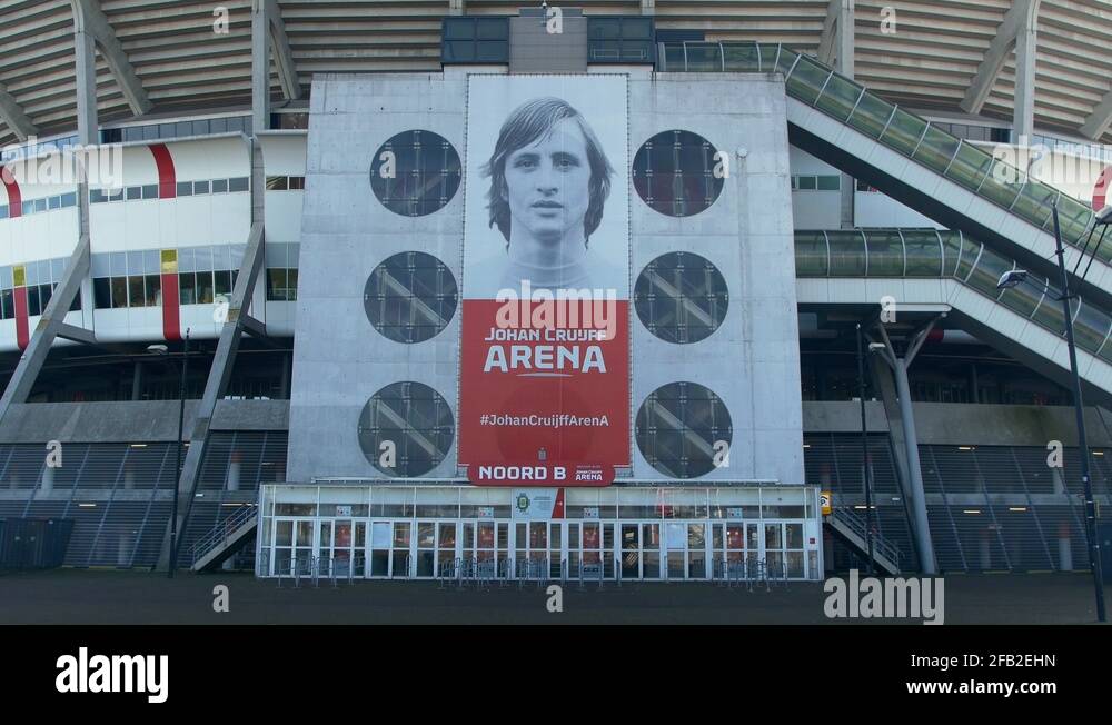 Amsterdam Johan Cruijff Arena football stadium with portrait ...