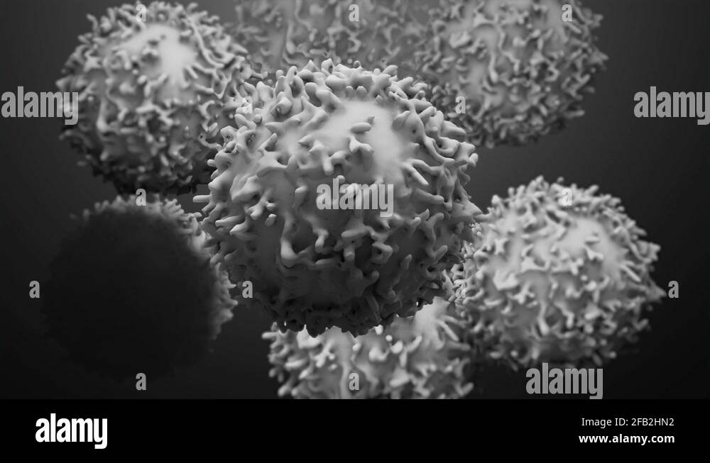 3d cancer cells white background Stock Videos & Footage - HD and 4K ...