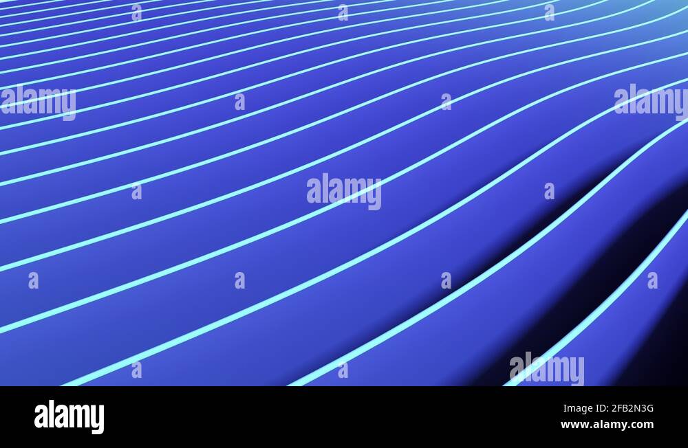 Abstract color waves 3d shapes set animation. 4k looping footage Stock ...