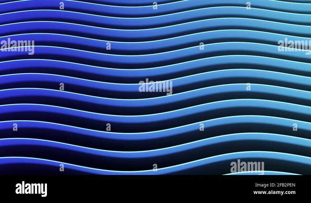 Abstract color horizontal waves 3d shapes set of different color ...