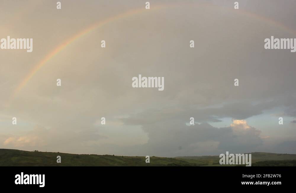 Beautiful rainbow over valley Stock Videos & Footage - HD and 4K Video ...