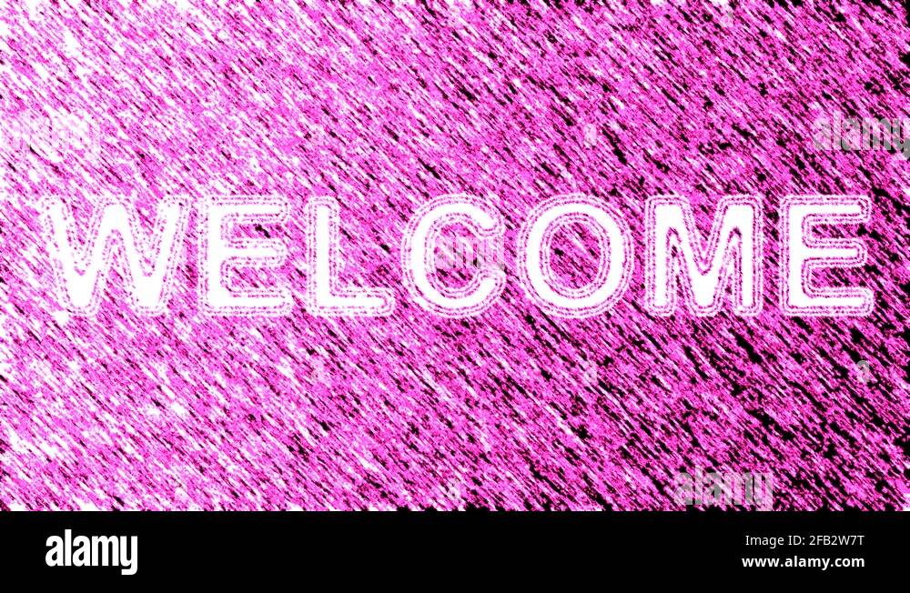 Welcome. Looping footage has 4K resolution. Prores 4444. Illustration ...