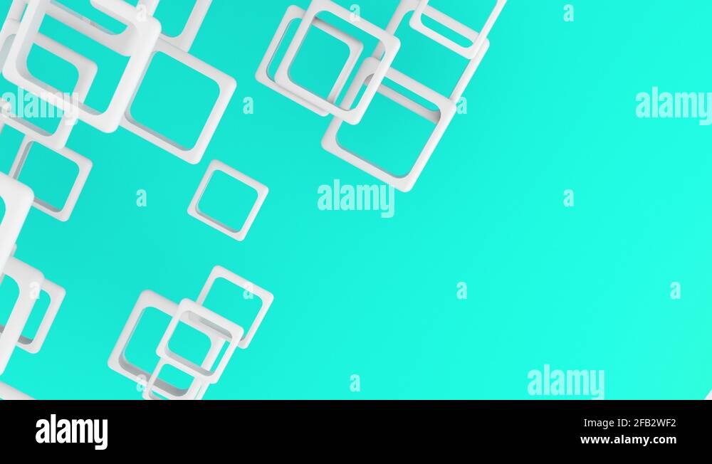 Abstract background 3d color squares shapes 4k animation. Looping ...