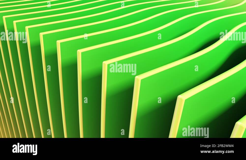 Abstract color plane waves 3d shapes set of different color animation ...