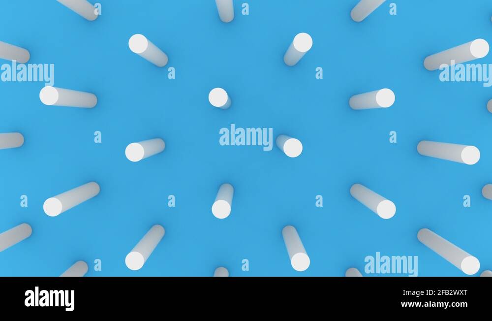 Abstract 3d shapes cylinders background 4k animation. Lopp footage ...