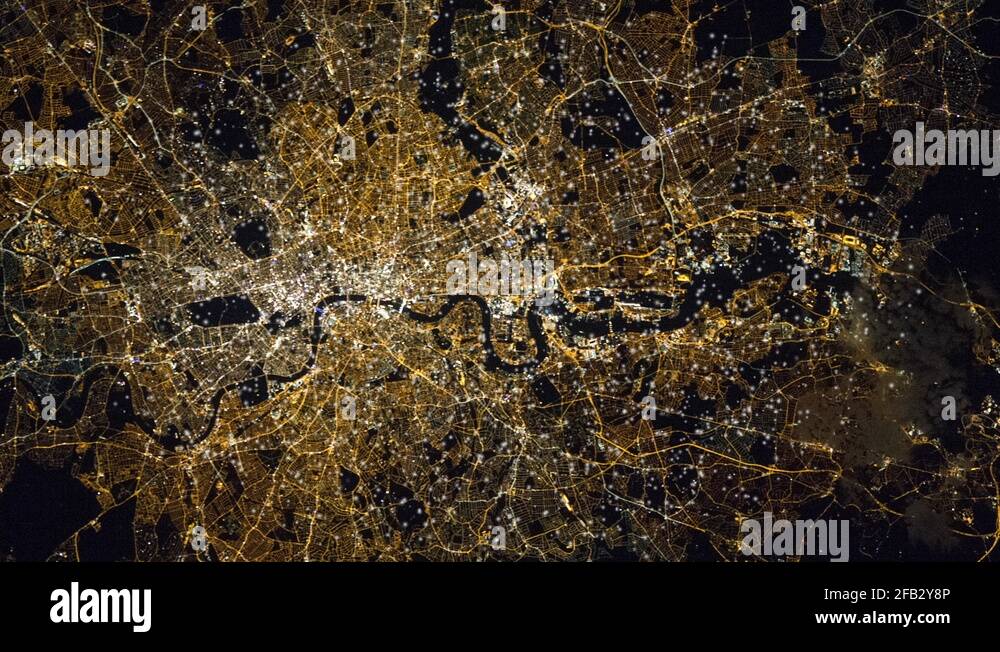 London night satellite image Stock Videos & Footage - HD and 4K Video ...