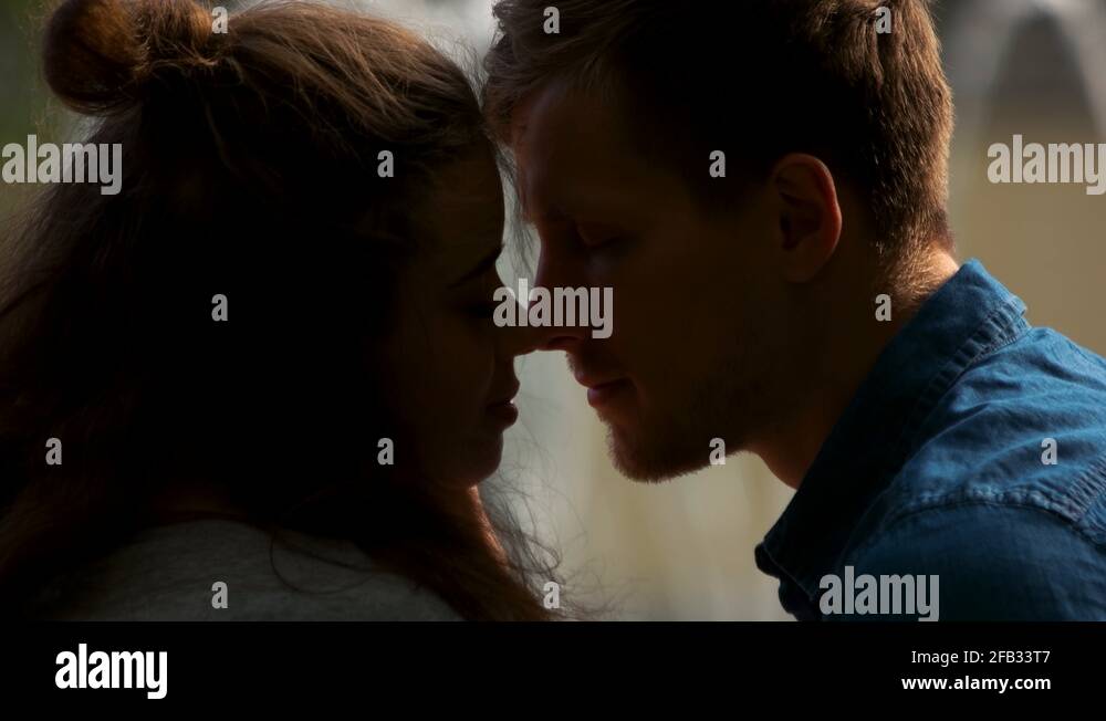 Romantic couple kissing close up Stock Videos & Footage - HD and 4K ...