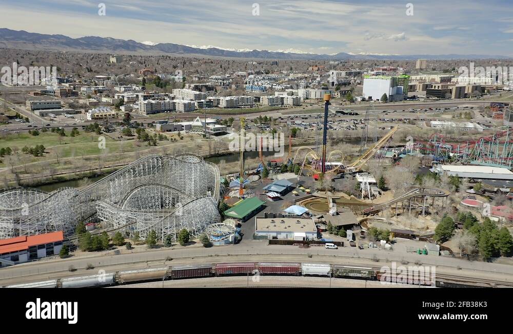 Elitch gardens aerial Stock Videos & Footage - HD and 4K Video Clips ...