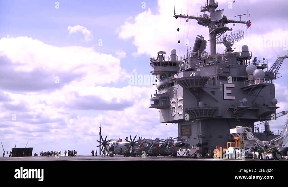 Navy aircraft carrier crew Stock Videos & Footage - HD and 4K Video ...
