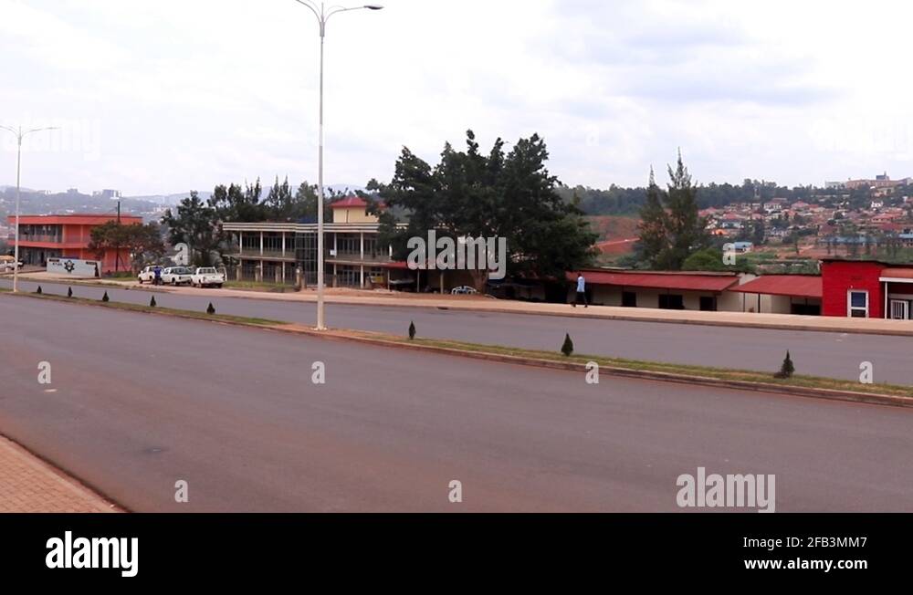 Road traffic on Sonatube Road in Kigali, Rwanda, in March 2019 Stock ...