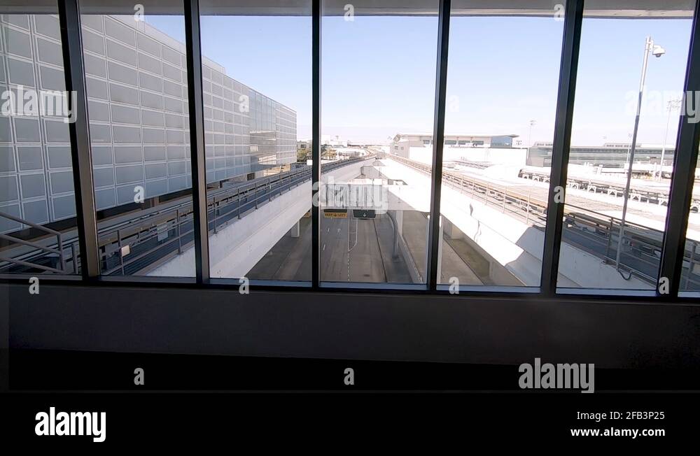 Inside of the terminal at the Houston International Airport Stock Video ...