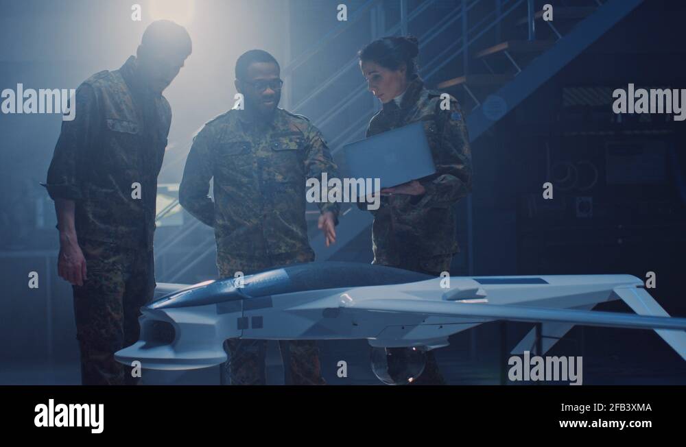 Army Aerospace Engineers Work On Unmanned Aerial Vehicle / Drone. Army ...