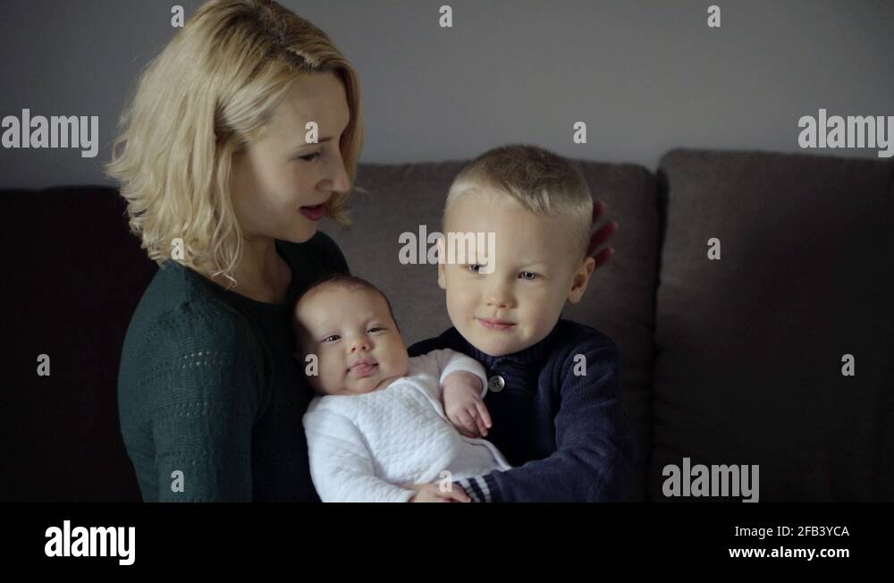 Mum and two kids portrait Stock Videos & Footage - HD and 4K Video ...