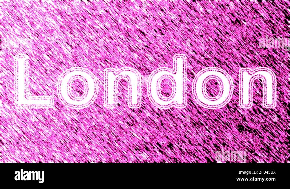 London. Looping footage has 4K resolution. Prores 4444. Illustration ...