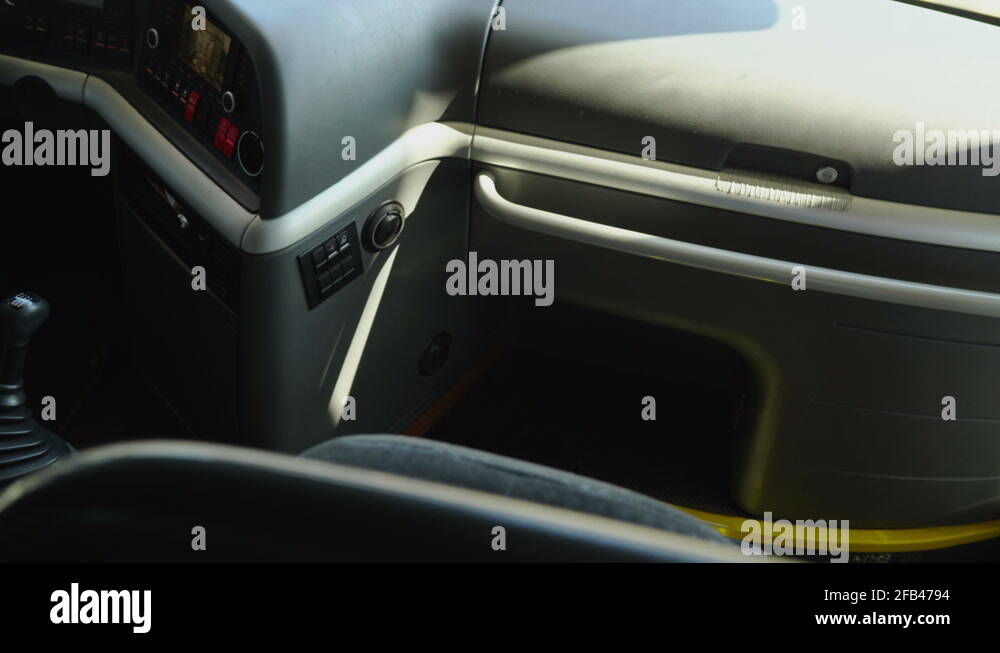 Long-distance modern coach Close-up of intercity bus front door and ...