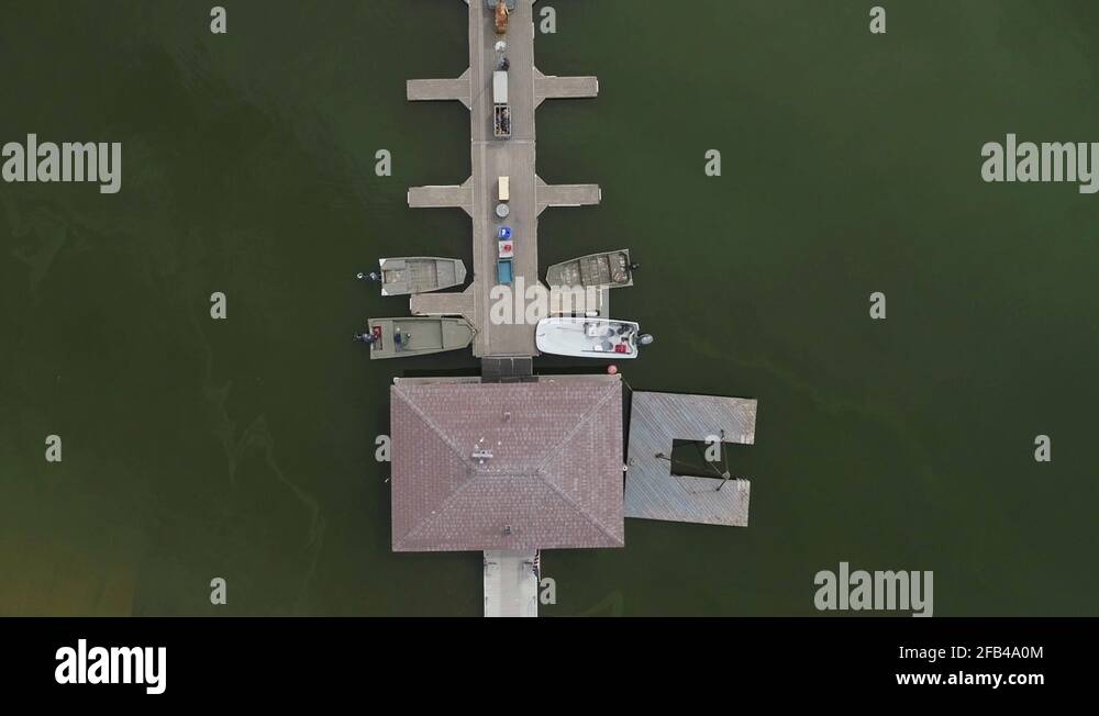 Overhead boat on lake dock Stock Videos & Footage - HD and 4K Video ...