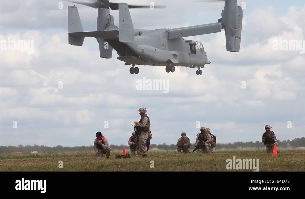 Aircraft landing on ground during mass casualty training exercise ...