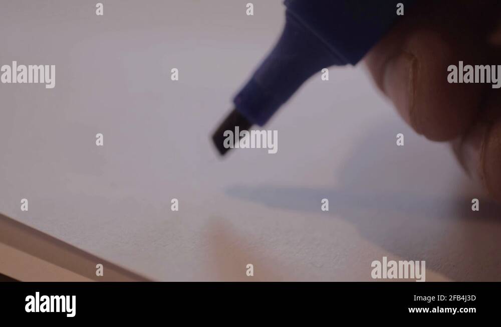 Writing a check mark tick Stock Video Footage - Alamy