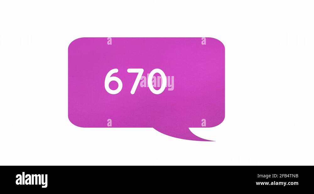 Numbers in chat box 4k Stock Video Footage - Alamy