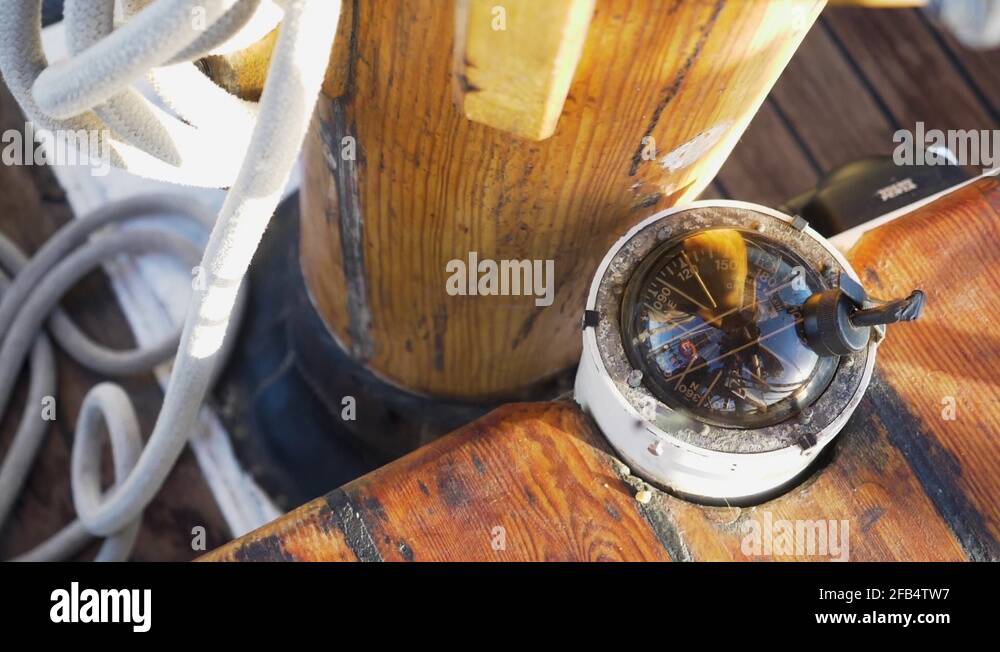 Nautical compass on a boat Stock Videos & Footage - HD and 4K Video ...
