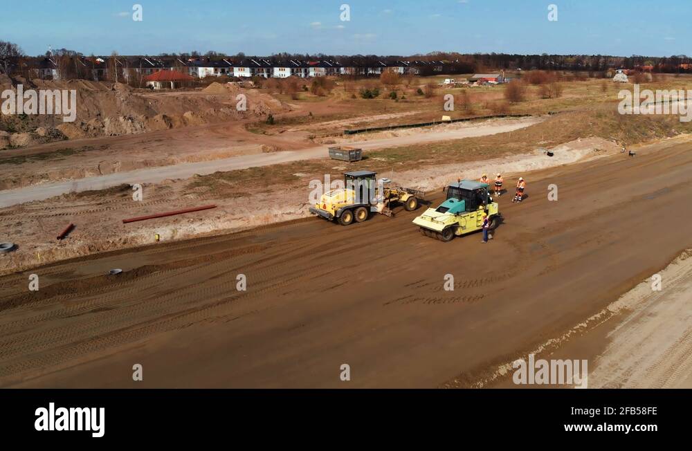 Road and highway construction Stock Videos & Footage - HD and 4K Video ...