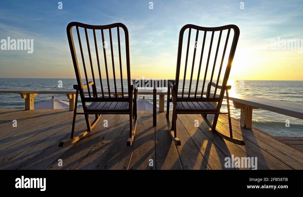 Rocking chairs by the beach Stock Videos & Footage - HD and 4K Video ...