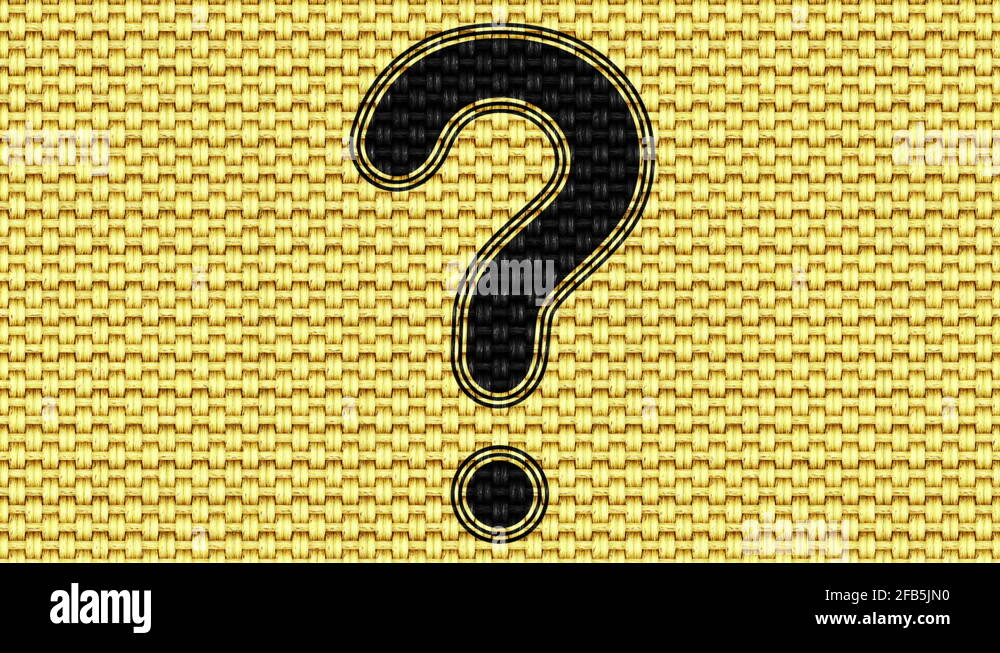 Question mark. Looping footage. Illustration Stock Video Footage - Alamy