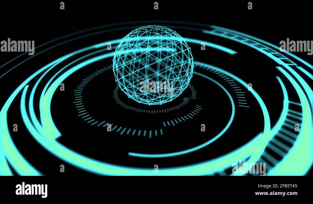 Verifying the security of the connected global network 4k animation ...