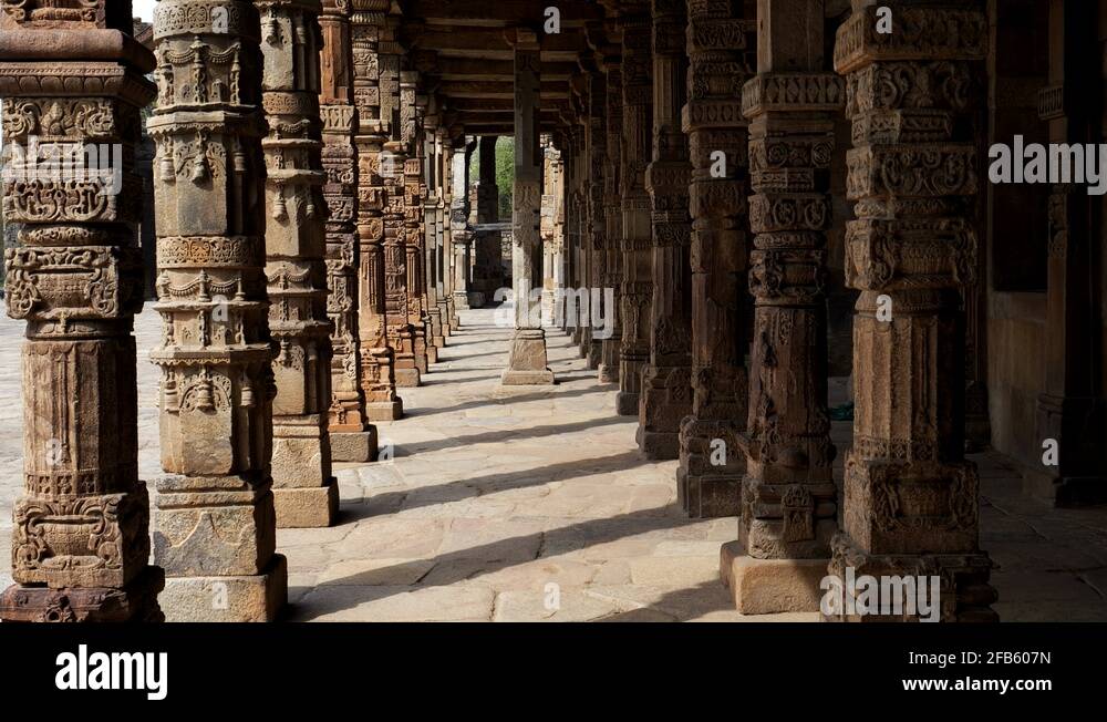 Qutub minar complex or qutb complex Stock Videos & Footage - HD and 4K ...