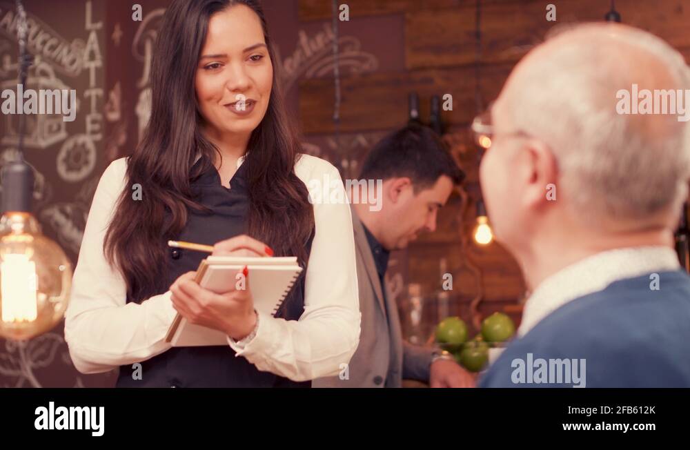 Man restaurant flirting waitress Stock Videos & Footage - HD and 4K ...