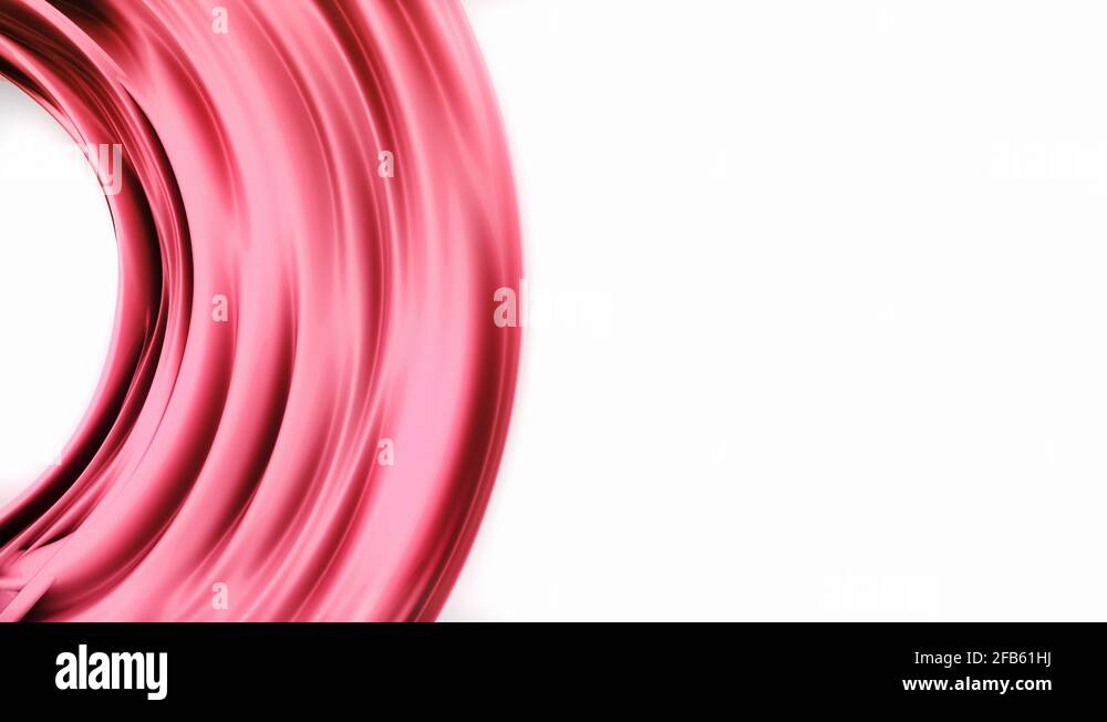 Abstract 3D line render object isoleted on white background. 4K ...