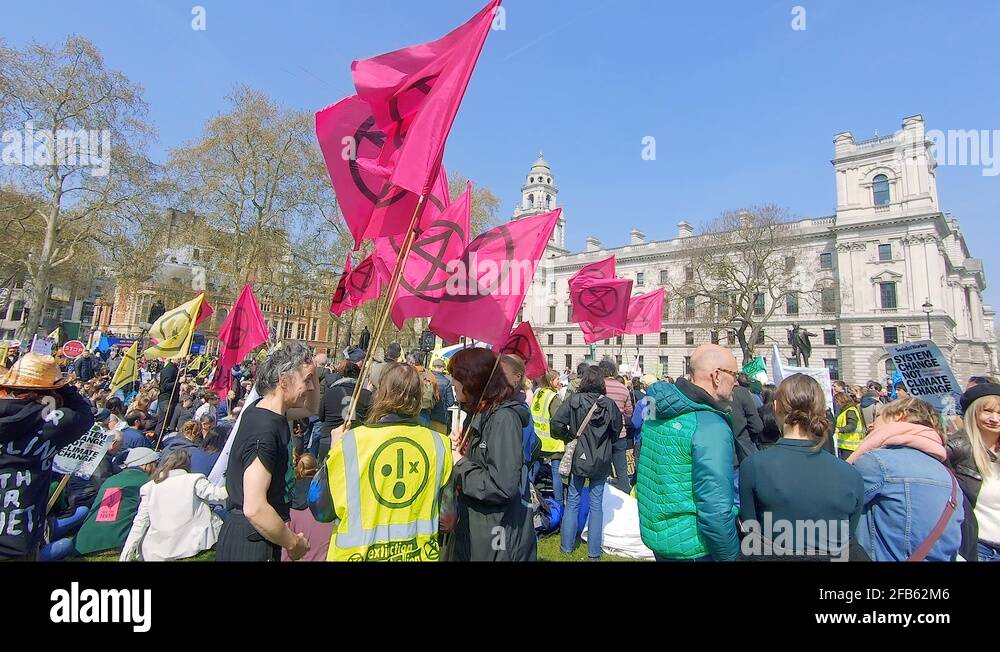 Extinction rebellion climate change group protest Stock Videos ...