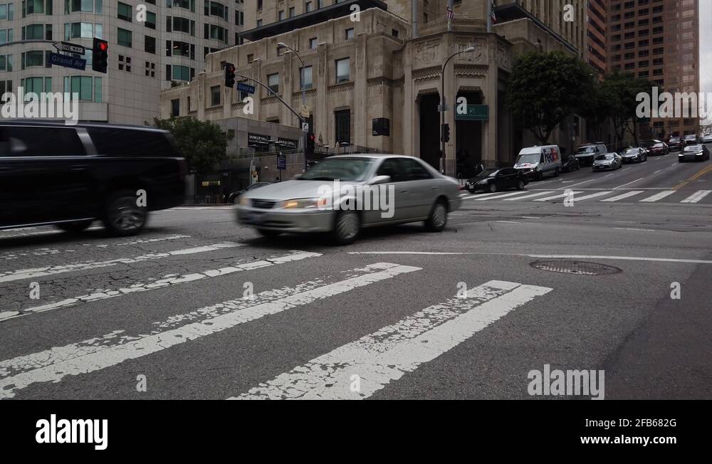 Low angle tilt up Torrey Pines Bank Downtown LA Stock Video Footage - Alamy