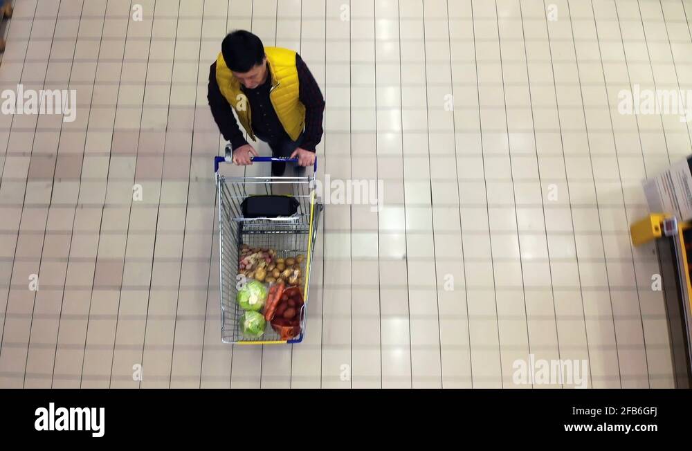 Supermarket aisle top view Stock Videos & Footage - HD and 4K Video ...