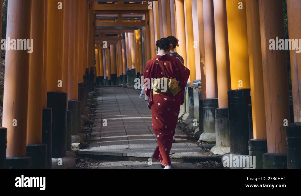 Japanese geisha fushimi inari shrine Stock Videos & Footage - HD and 4K ...