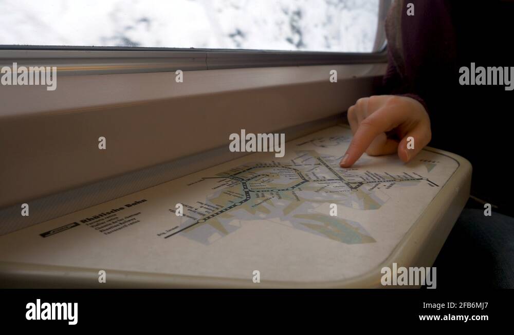 Checking the rail map inside of a train carriage Stock Video Footage ...