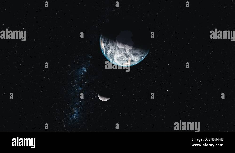 The moon and outer space exploration for dark and nature Stock Videos ...