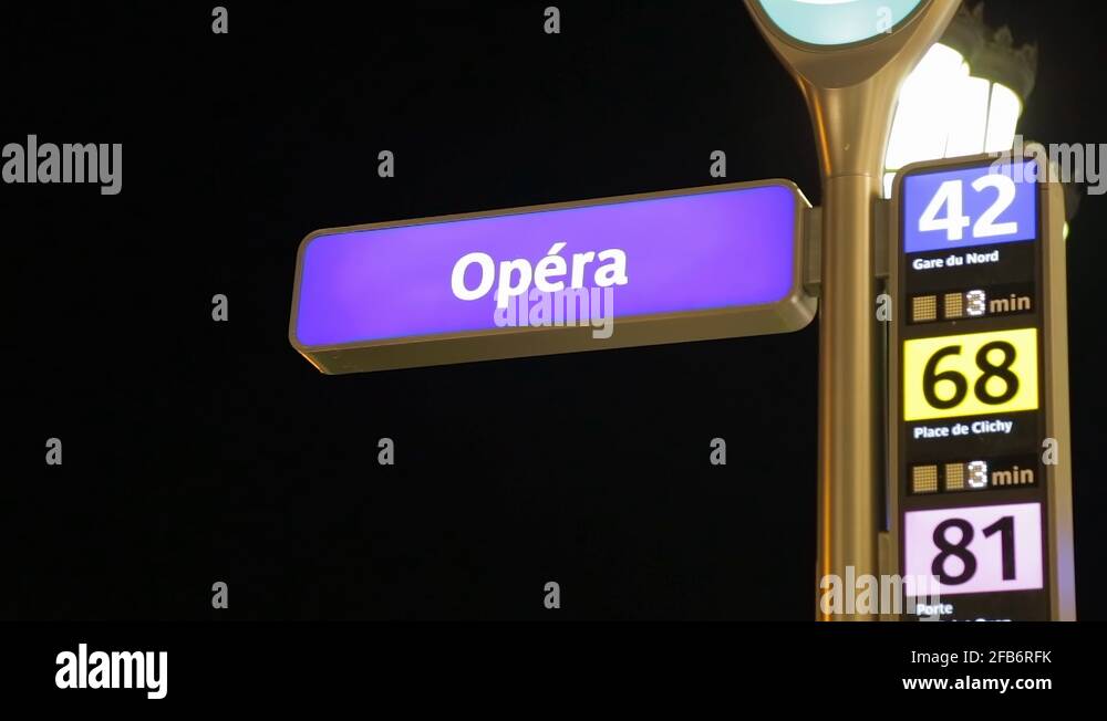 Paris bus stop sign Stock Videos & Footage - HD and 4K Video Clips - Alamy