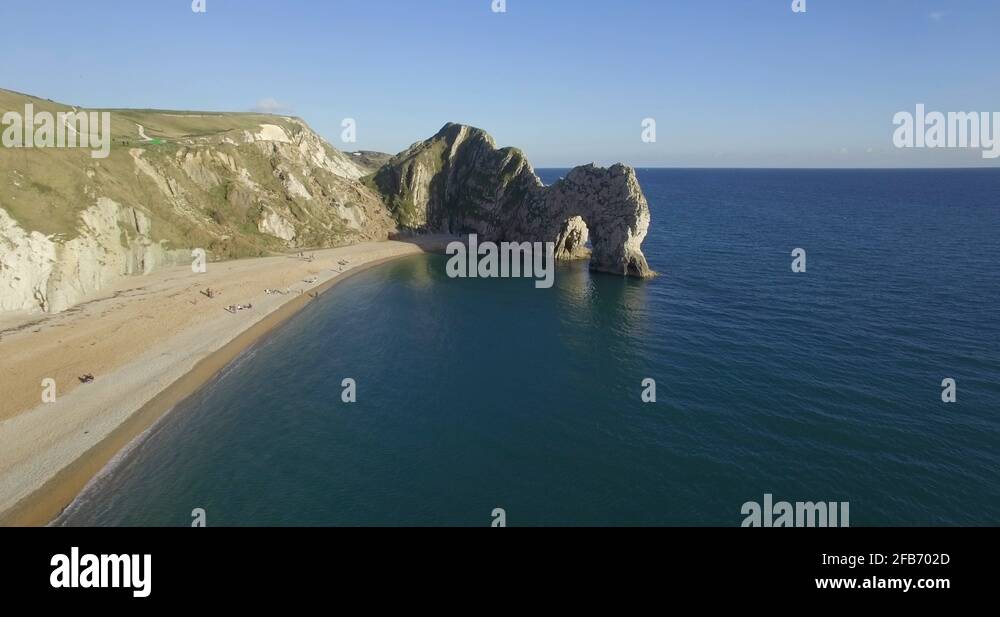 Limestone arch of durdle door beach Stock Videos & Footage - HD and 4K ...