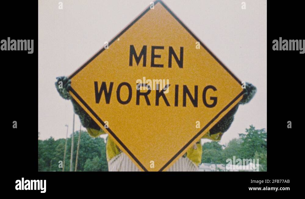 Warning men working sign Stock Videos & Footage - HD and 4K Video Clips ...