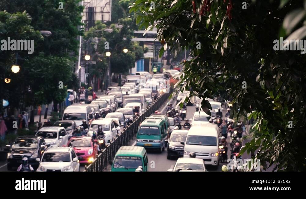Bandung street view Stock Video Footage - Alamy