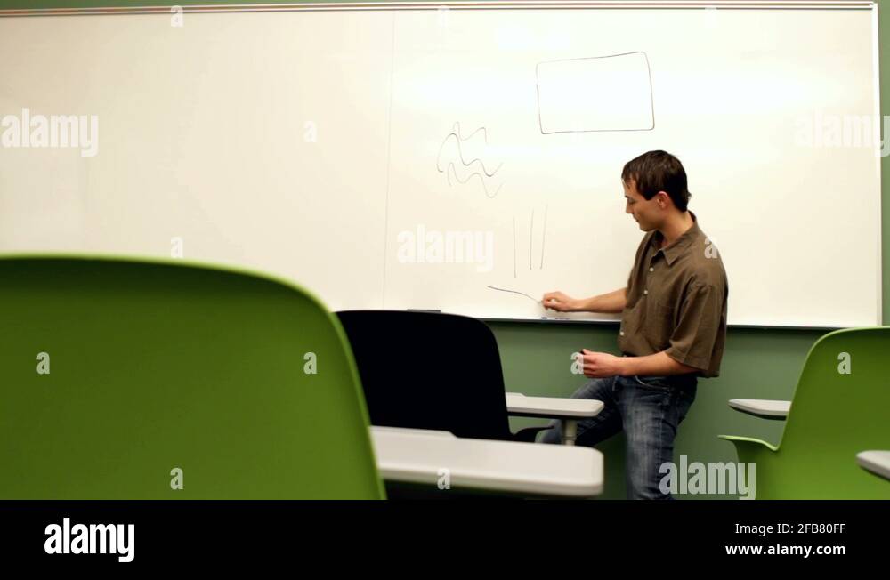 Teacher drawing on board classroom Stock Videos & Footage - HD and 4K ...