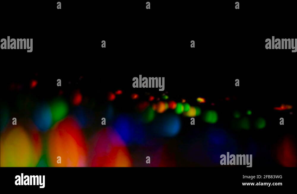 colorful lens flare night city lights reflection Stock Video Footage ...