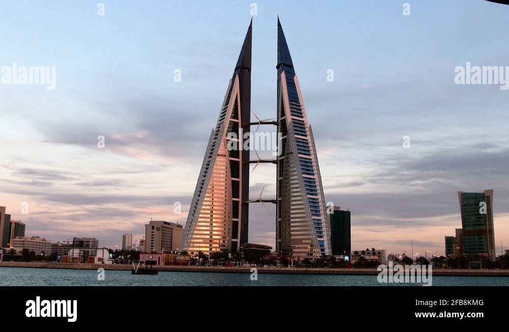 Bahrain world trade center manama Stock Videos & Footage - HD and 4K ...