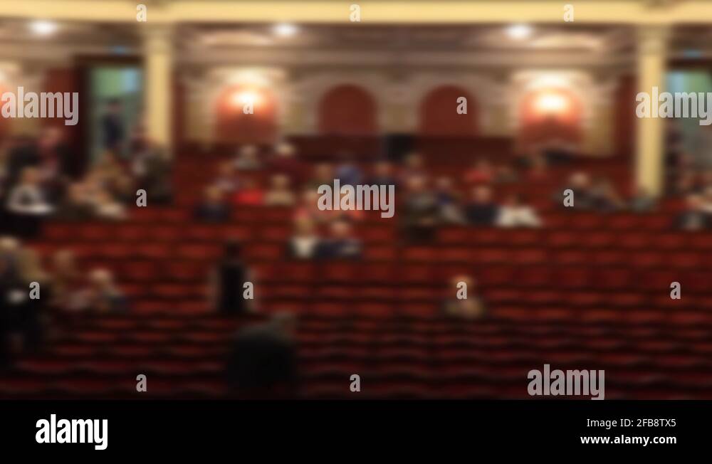 The auditorium of the opera house. People sit in places Stock Video ...