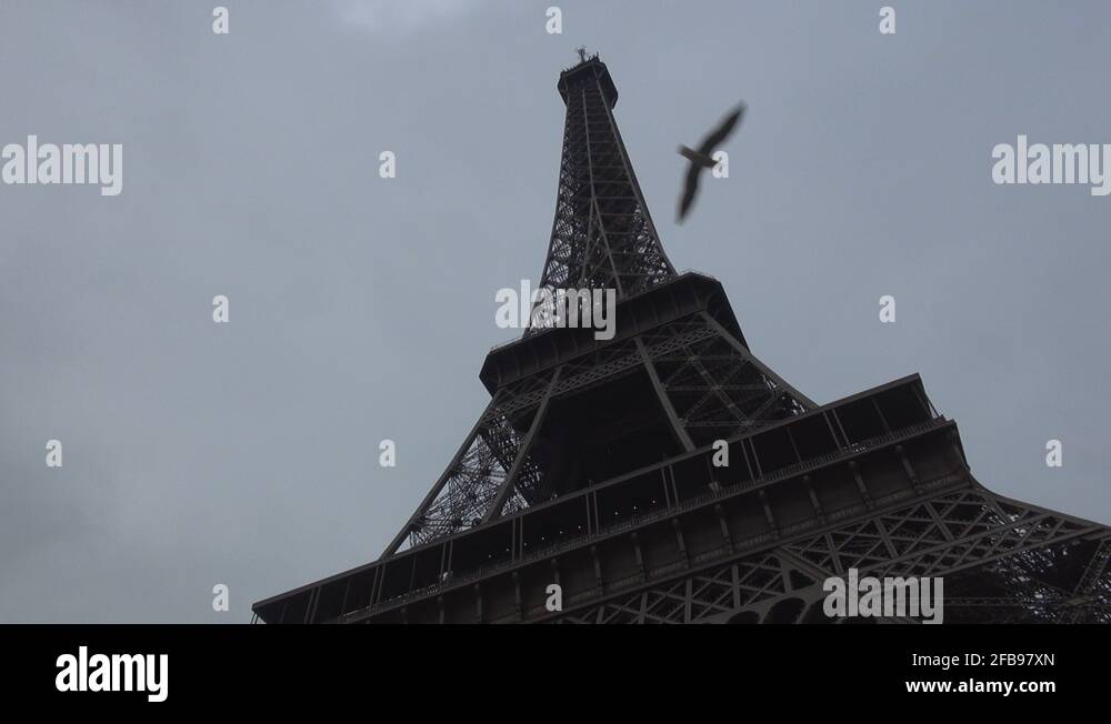 Amazing Eiffel Tower paris france symbol attraction tourism Stock Video Footage - Alamy