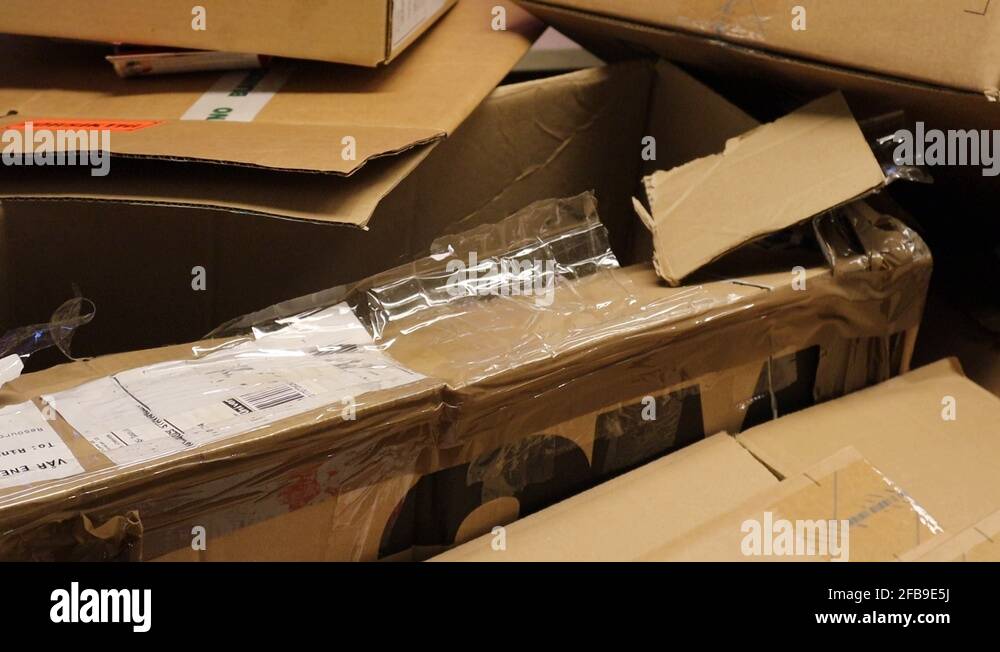 Stack empty recycling boxes Stock Videos & Footage - HD and 4K Video ...