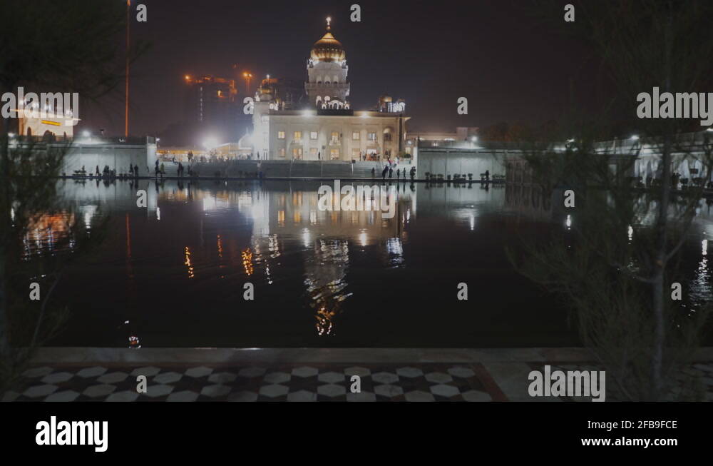 Night gurdwara bangla sahib Stock Videos & Footage - HD and 4K Video ...